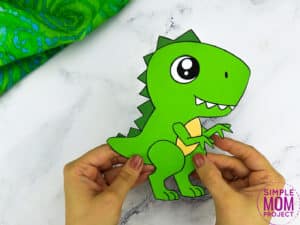 Free Printable Tyrannosaurus Rex Craft Template - Simple Mom Project