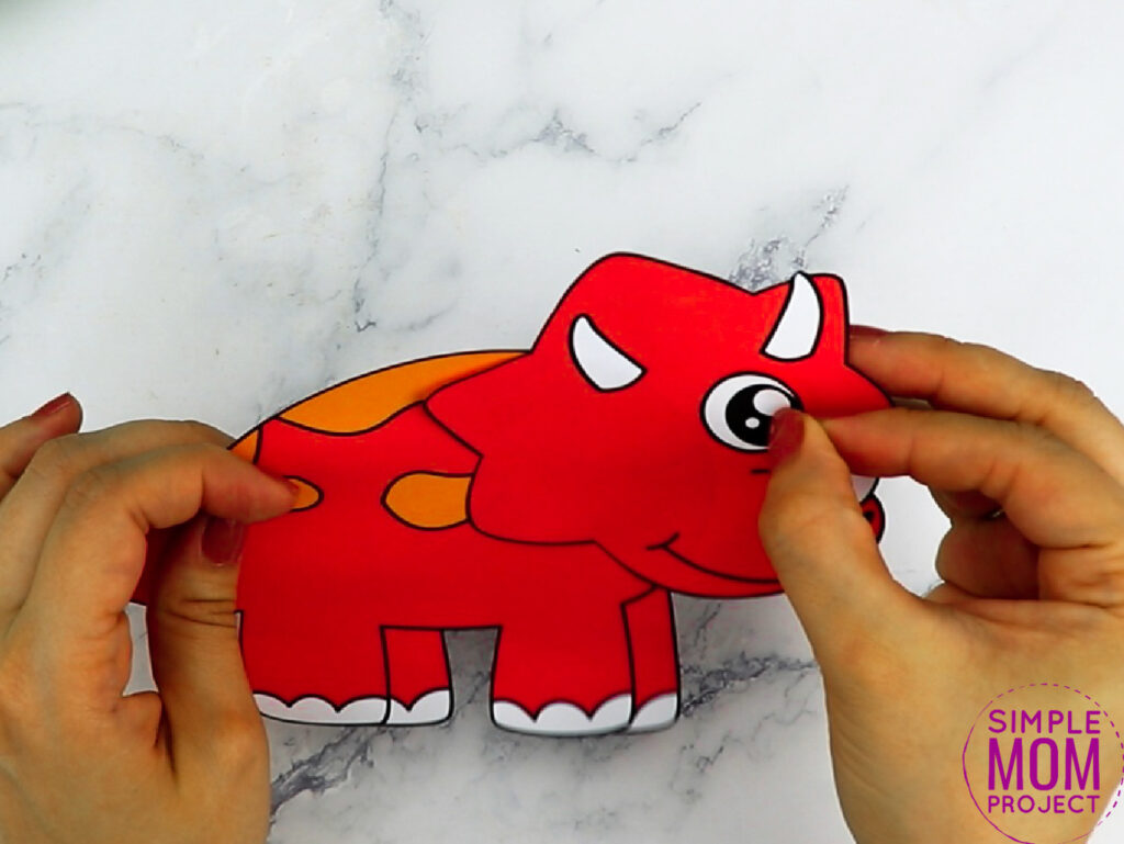 Free Printable Triceratops Craft Template - Simple Mom Project
