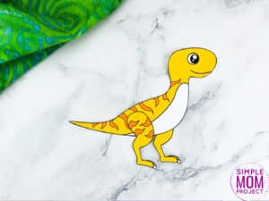Free Printable Velociraptor Craft Template - Simple Mom Project