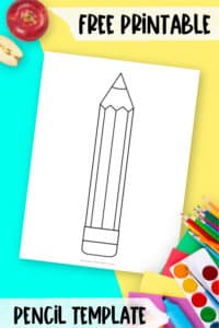 Free Printable Pencil Template - Simple Mom Project