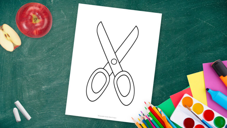 Free Printable Scissor Template - Simple Mom Project