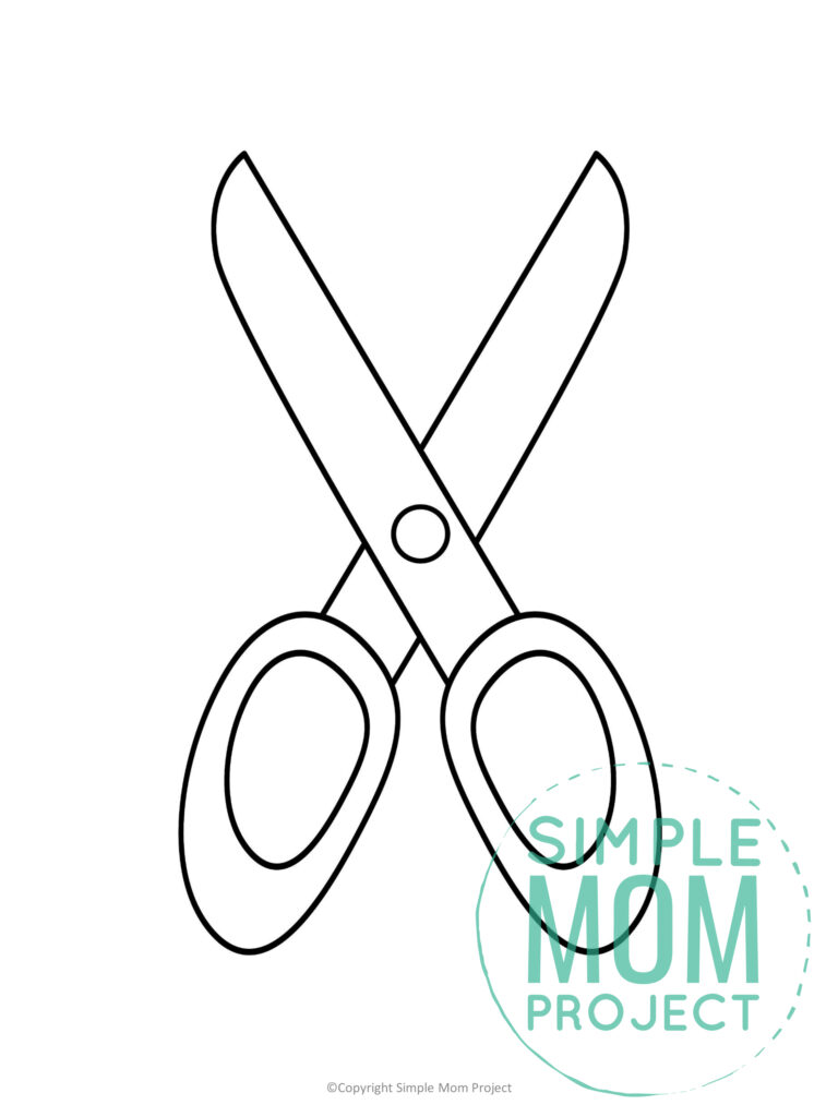 Free Printable Scissor Template - Simple Mom Project