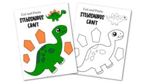 Free Printable Stegosaurus Craft Template - Simple Mom Project