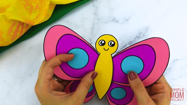 Free Printable Butterfly Craft Template | Easy Cut and Paste Activity ...