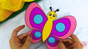 Free Printable Butterfly Craft Template | Easy Cut and Paste Activity ...