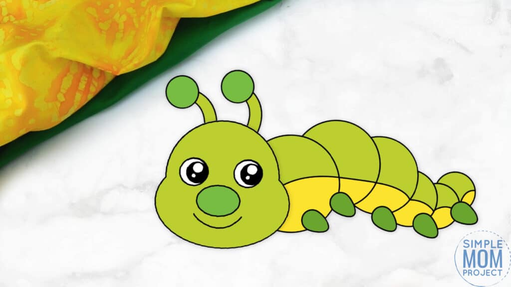 Free Printable Caterpillar Craft Template - Simple Mom Project