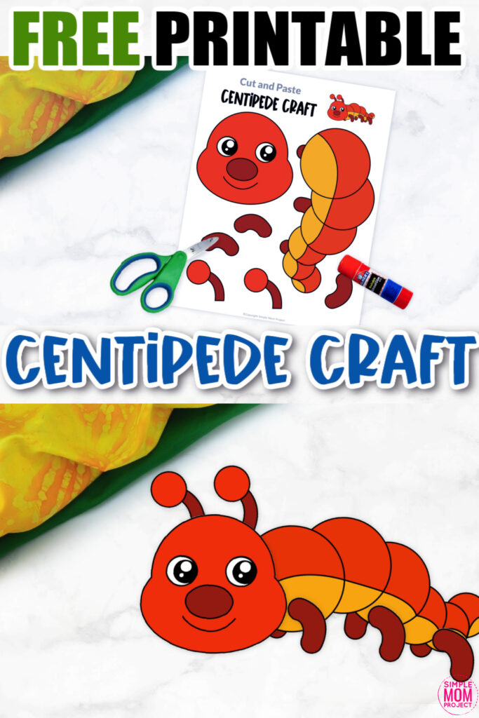 Free Printable Centipede Craft Template - Simple Mom Project
