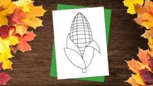 Free Printable Corn Template - Simple Mom Project
