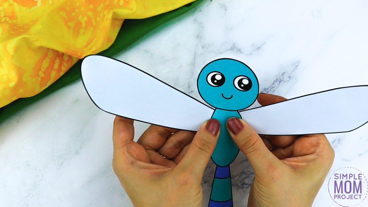 Free Printable Dragonfly Craft Template – Simple Mom Project