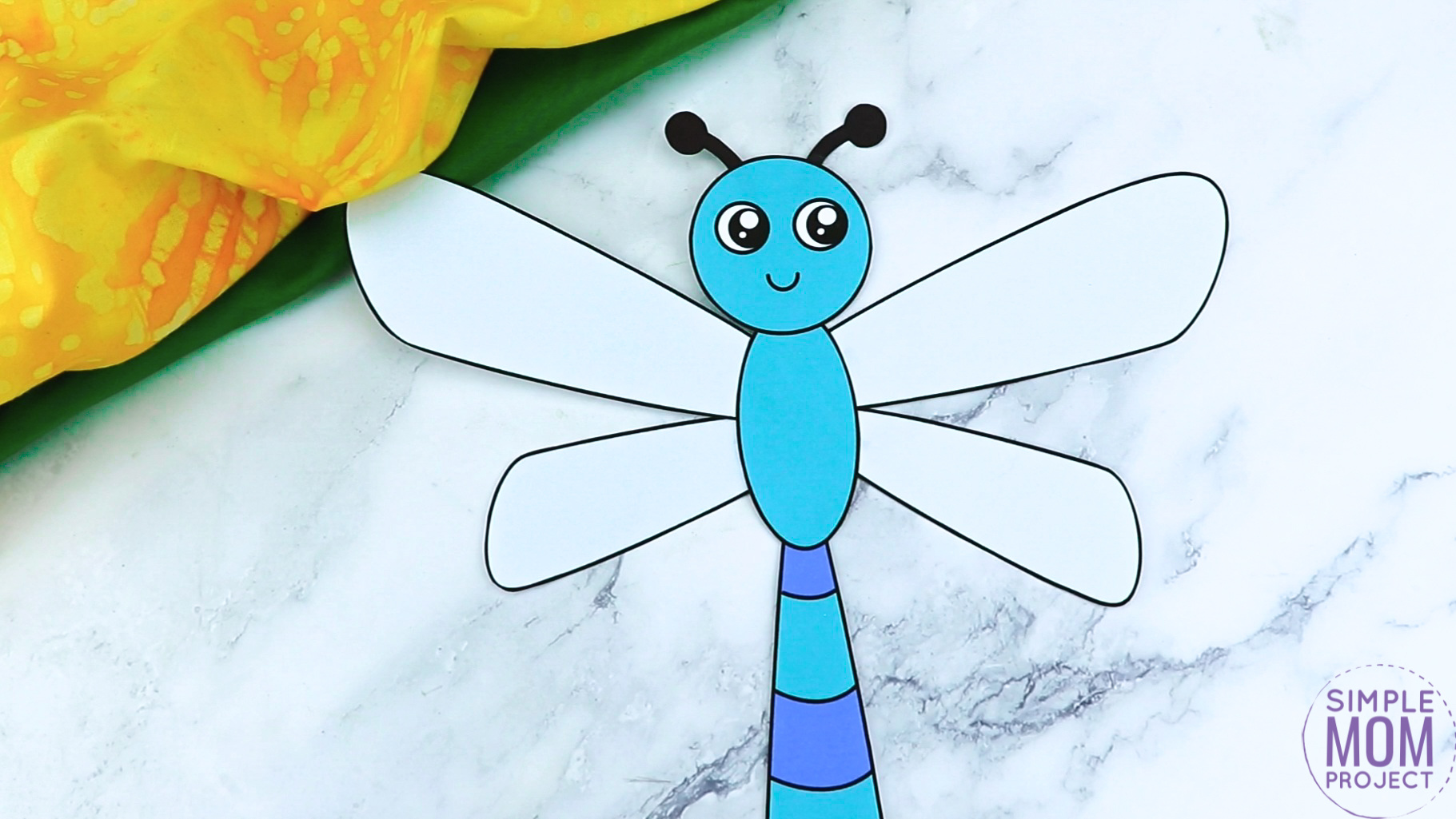 Free Printable Dragonfly Craft Template Simple Mom Project