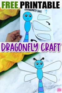 Free Printable Dragonfly Craft Template – Simple Mom Project