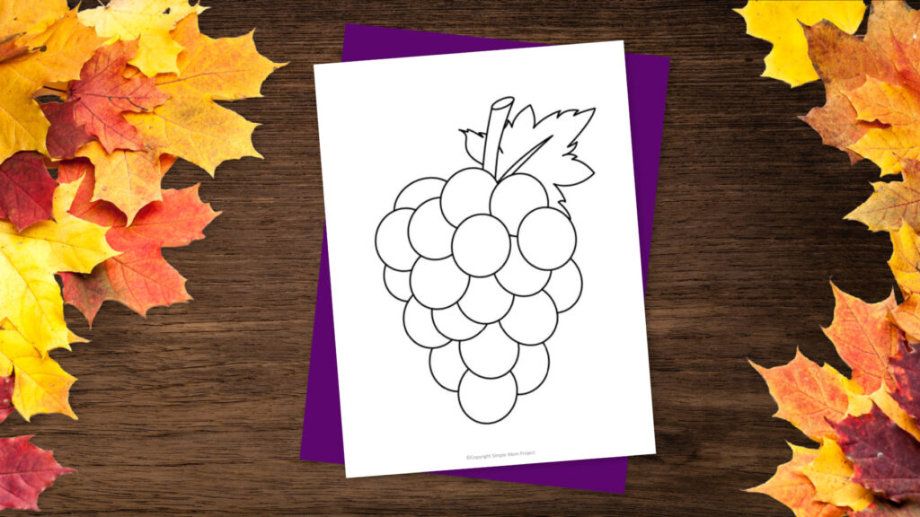 Free Printable Grape Template – Simple Mom Project