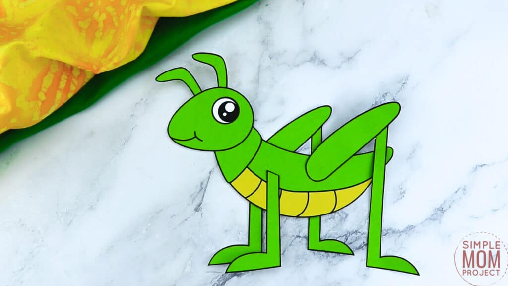 Free Grasshopper Craft Template for Kids (Fun Insect Printable Activity ...