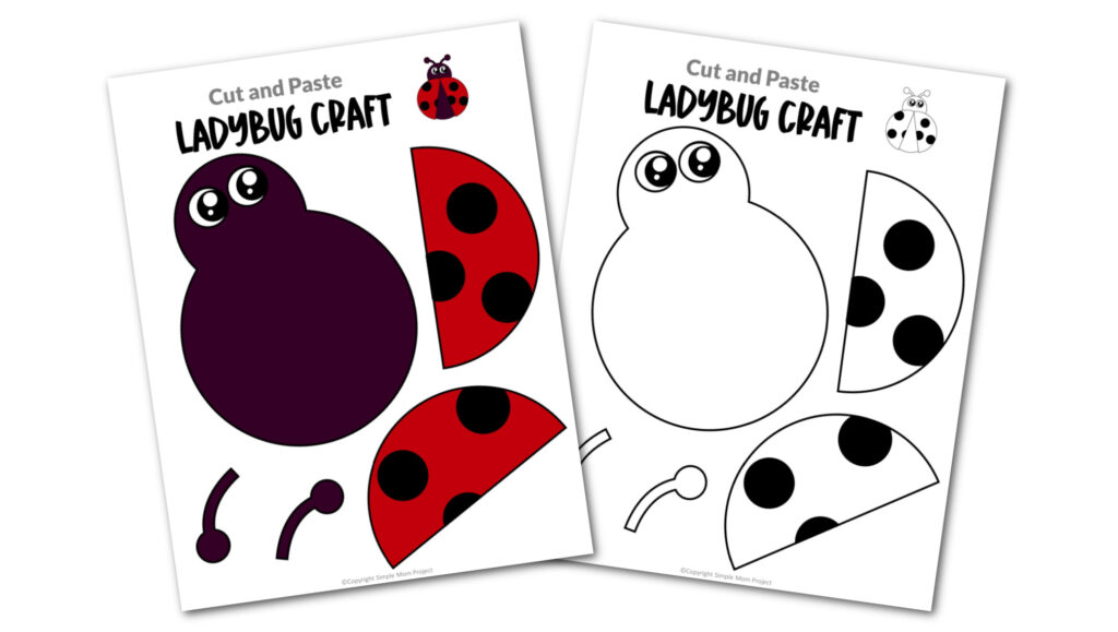 Free Printable Ladybug Craft Template - Simple Mom Project