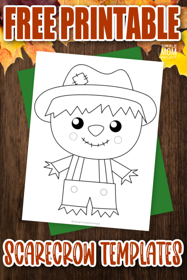 Free Printable Scarecrow Template Simple Mom Project