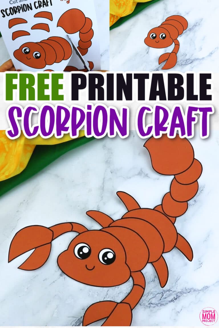 Free Printable Scorpion Template - Simple Mom Project