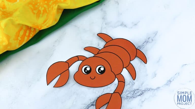 Free Printable Scorpion Craft Template (Easy Bug Activity for Kids ...