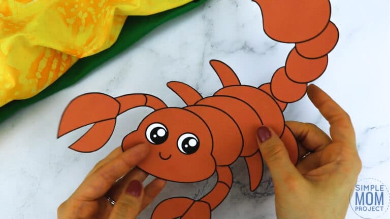 Free Printable Scorpion Craft Template – Simple Mom Project