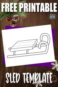 Free Printable Sled Template - Simple Mom Project