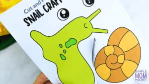 Free Printable Snail Craft for Kids (Simple Spring Learning Activity) - Simple Mom Project