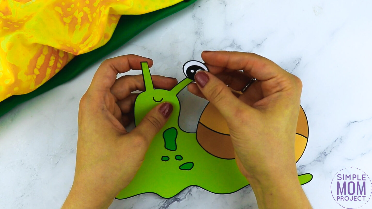 Free Printable Snail Craft Template – Simple Mom Project