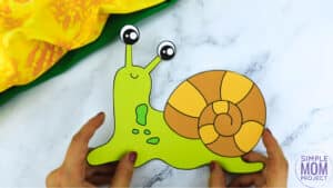 Free Printable Snail Craft for Kids (Simple Spring Learning Activity) - Simple Mom Project