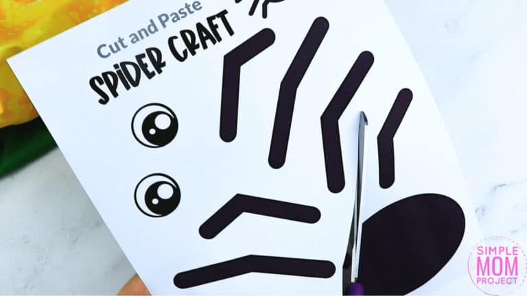 Free Printable Spider Craft Template (Easy and Fun Bug Craft for Kids ...