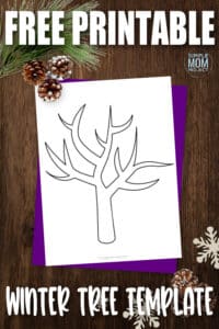 Printable Winter Tree Template – Free Craft Activity for Kids - Simple ...
