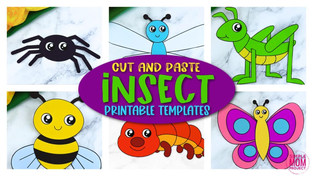 Printable Bug and Insect Craft Templates - Simple Mom Project