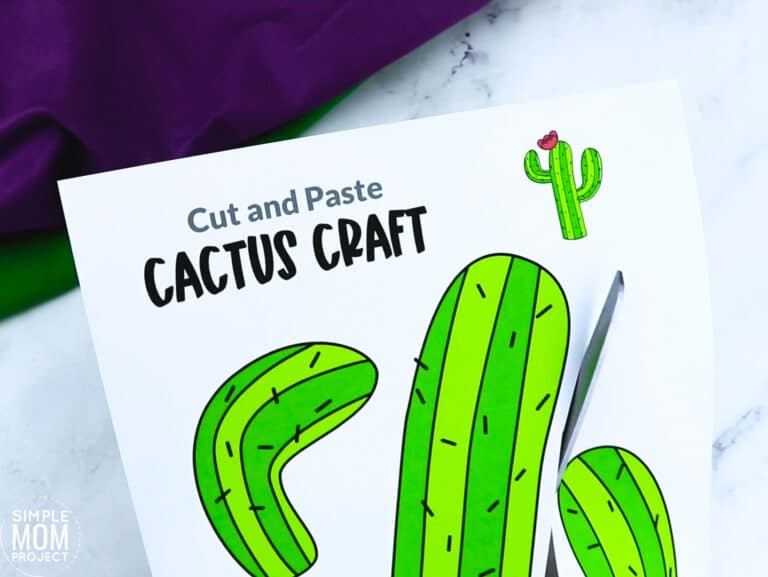 Free Printable Cactus Craft (Cute and Easy Activity for Kids) - Simple ...