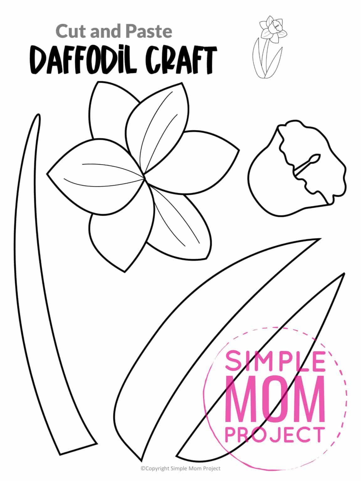 Printable Flower Craft Templates – Simple Mom Project
