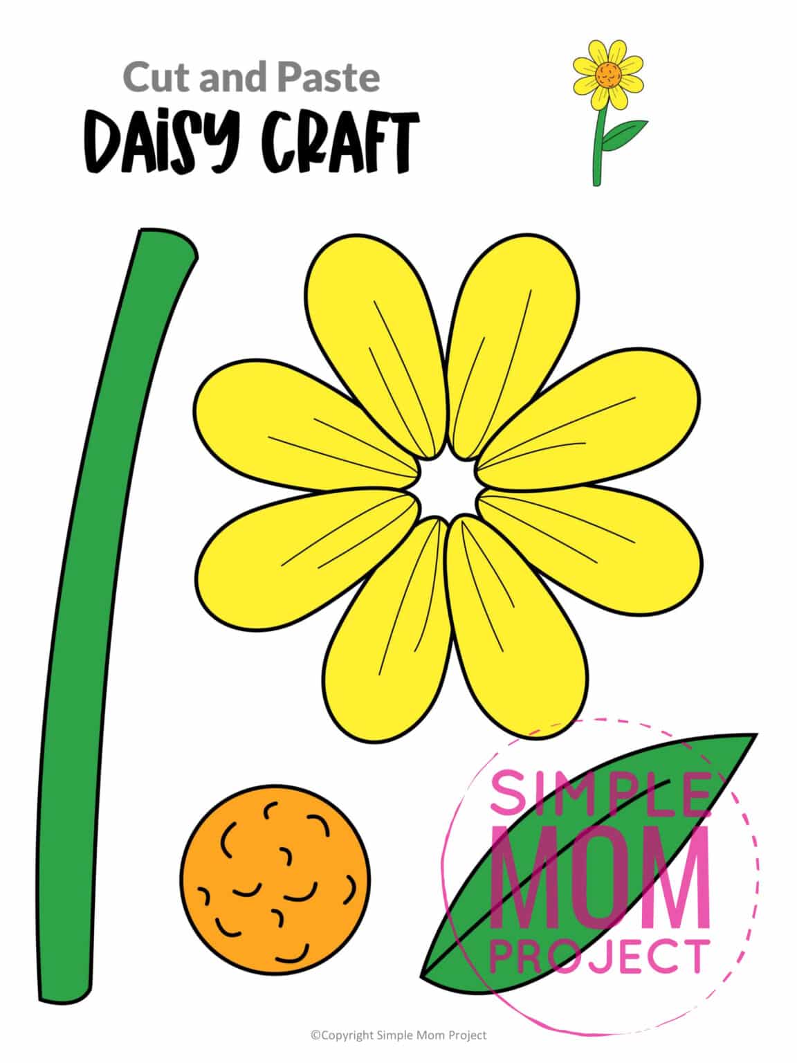 Printable Flower Craft Templates - Simple Mom Project