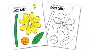 Flower Cut and Paste Printable Templates Bundle – Simple Mom Project