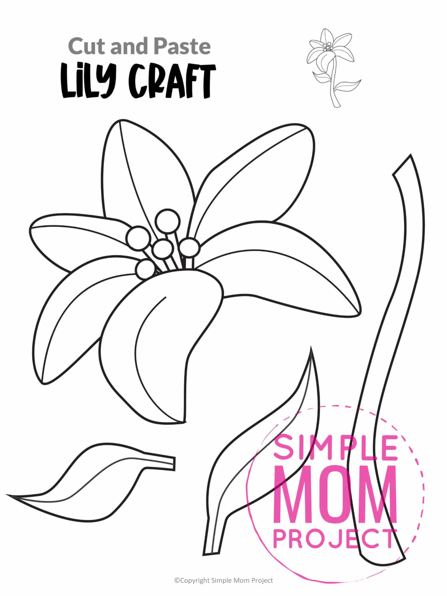 Printable Flower Craft Templates - Simple Mom Project