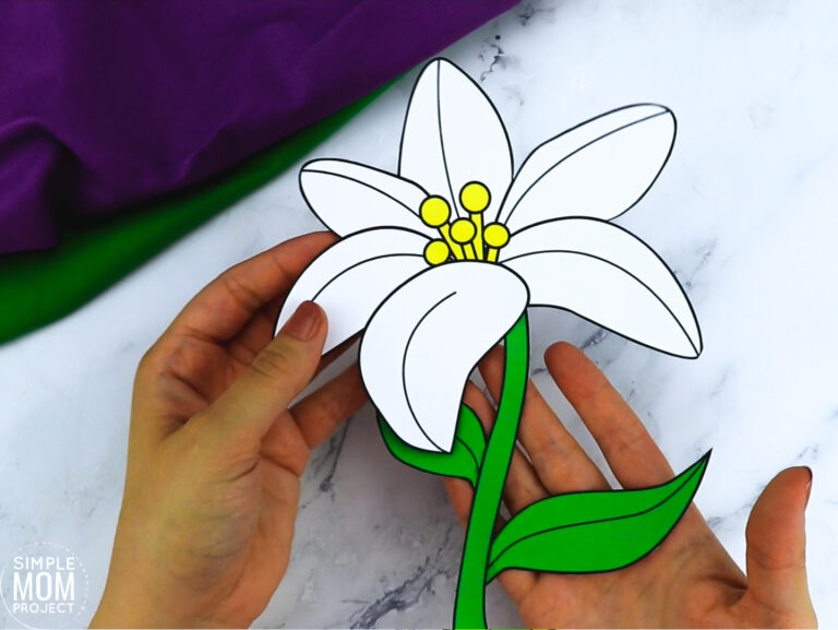 Free Printable Lily Craft Template - Simple Mom Project
