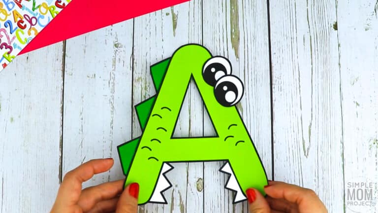 Free Printable Letter A Alligator Craft for Kids & Teachers - Simple ...