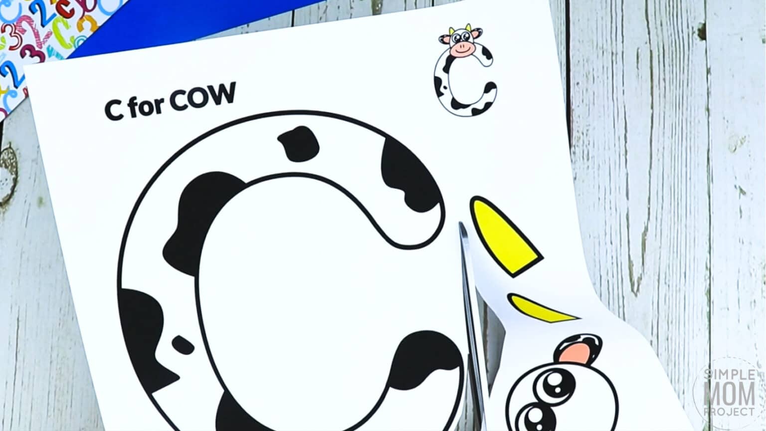 Free Printable Letter C Cow Craft for Kids & Teachers - Simple Mom Project