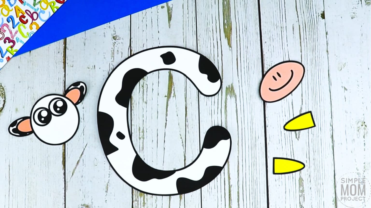 Free Printable Letter C Cow Craft for Kids & Teachers - Simple Mom Project