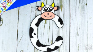 Free Printable Letter C Cow Craft for Kids & Teachers - Simple Mom Project