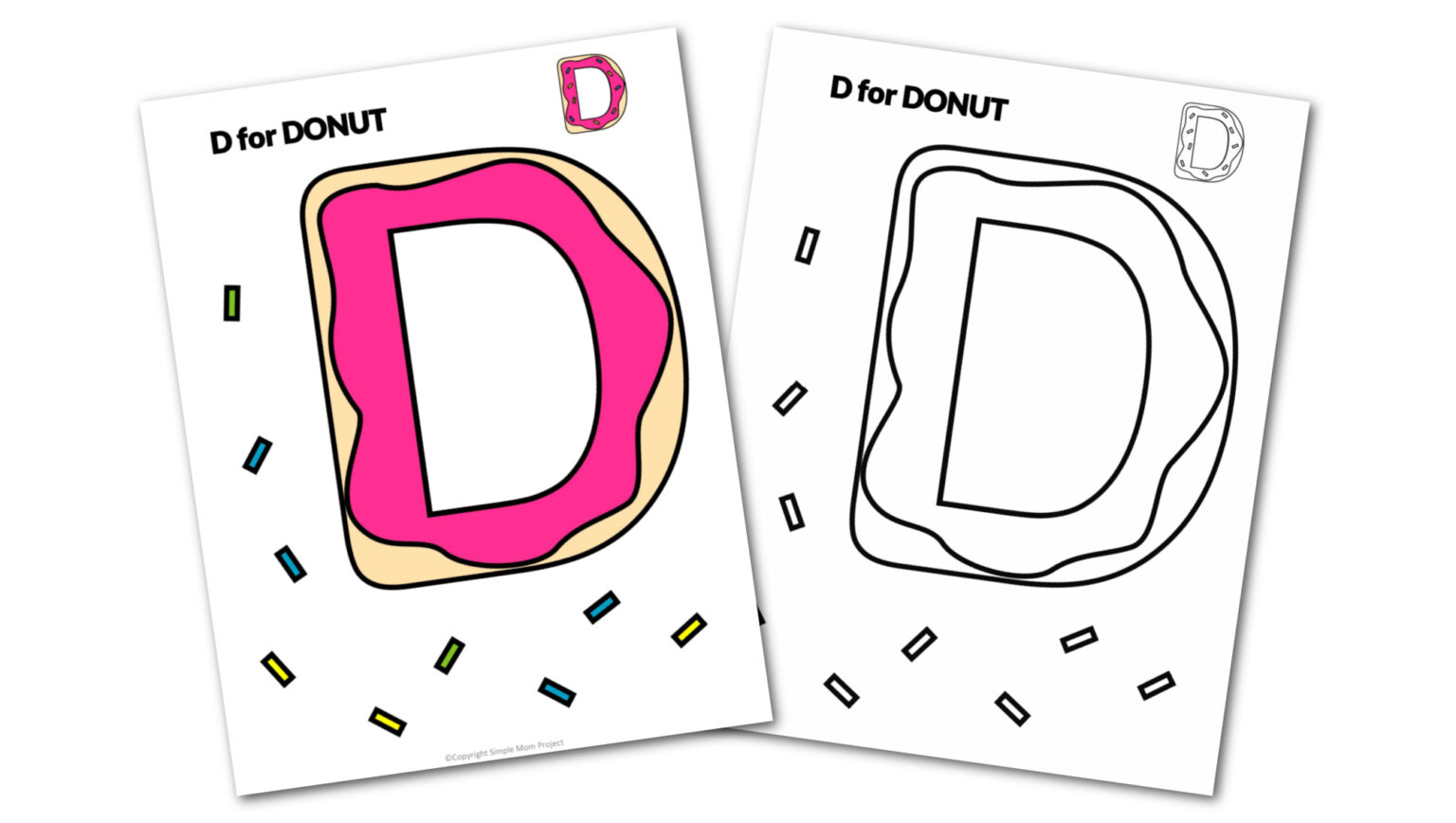 Free Printable Letter D Craft Template – Simple Mom Project