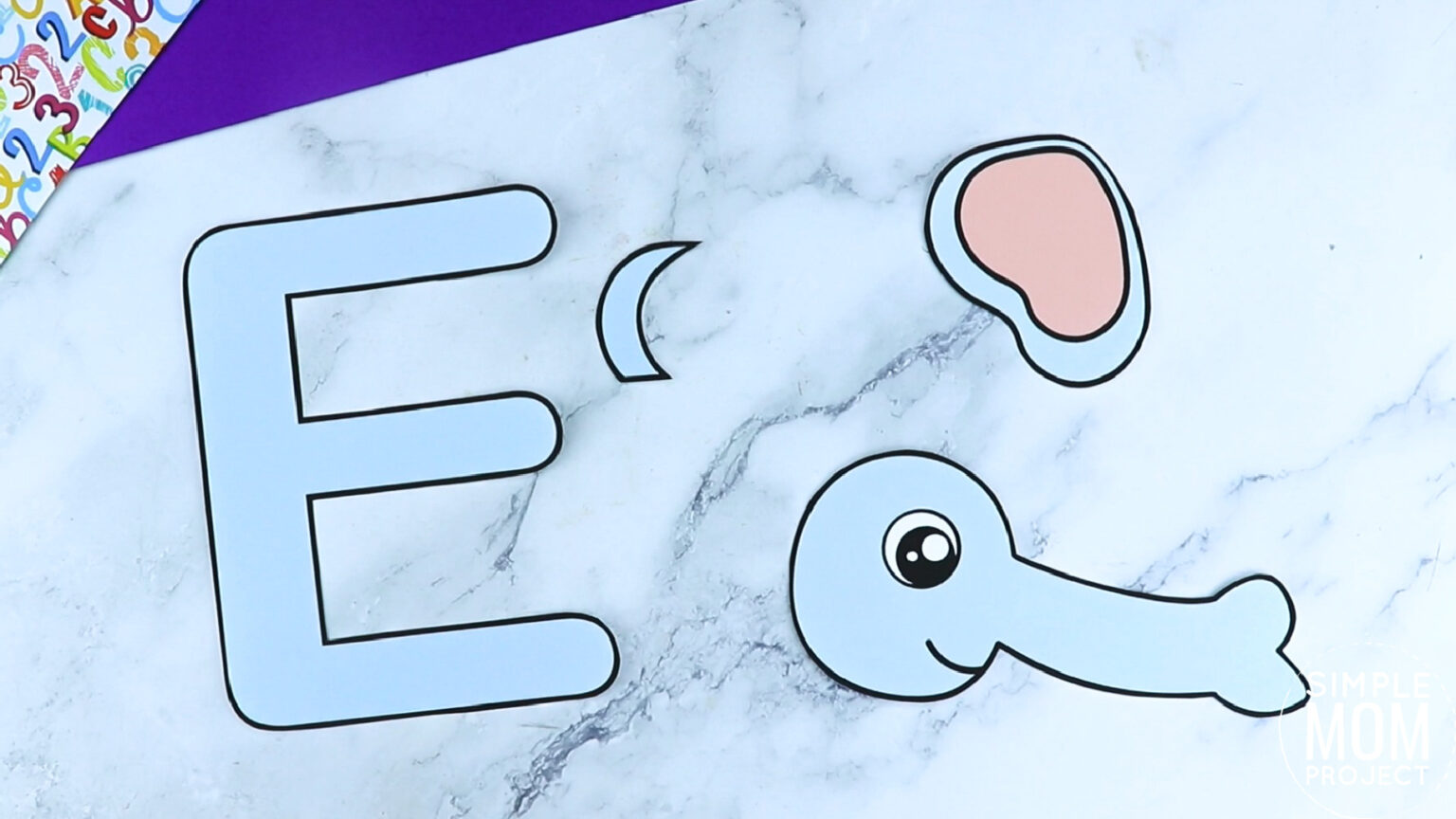Free Printable Letter E Elephant Craft for Kids & Teachers - Simple Mom ...