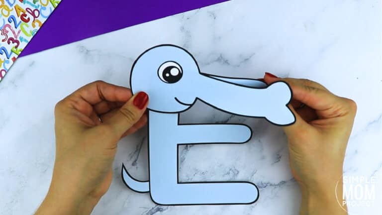 Free Printable Letter E Elephant Craft for Kids & Teachers - Simple Mom ...