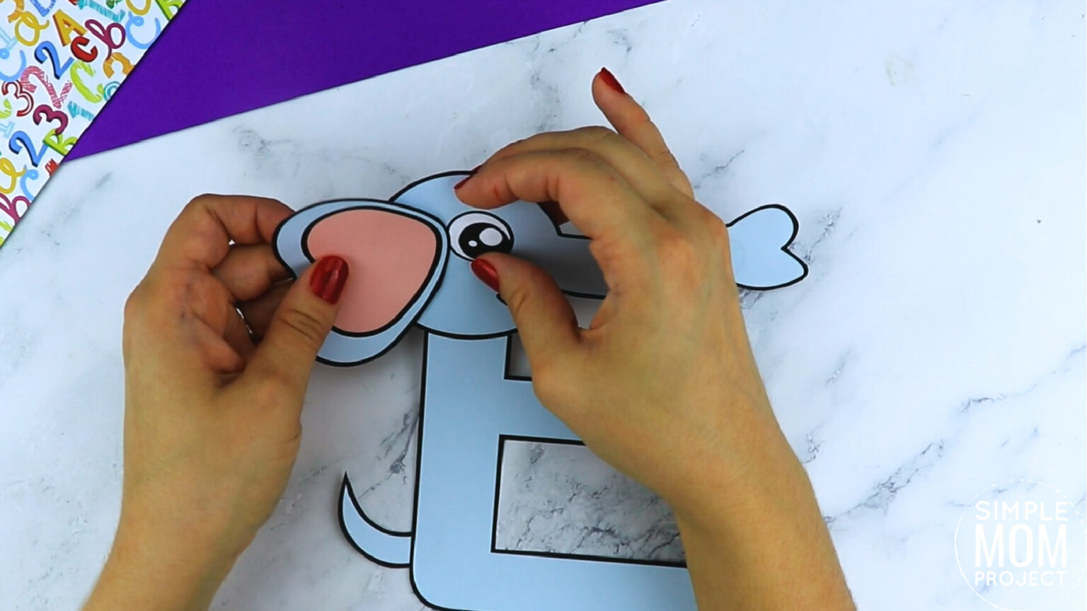 Free Printable Letter E Elephant Craft for Kids & Teachers - Simple Mom Project