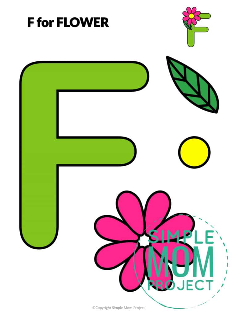 Free Printable Letter F Craft Template – Simple Mom Project