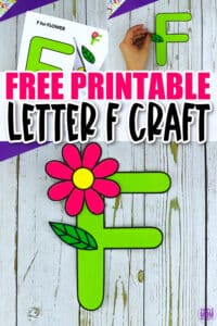 Free Printable Letter F Flower Craft for Kids & Teachers - Simple Mom ...