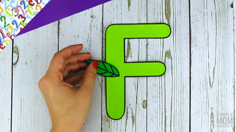 Free Printable Letter F Flower Craft for Kids & Teachers - Simple Mom ...