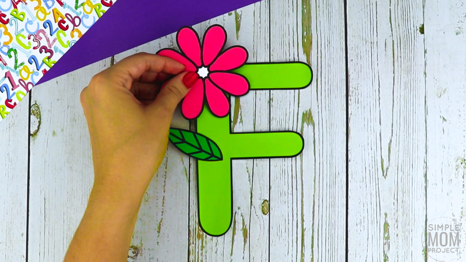 Free Printable Letter F Flower Craft for Kids & Teachers - Simple Mom ...
