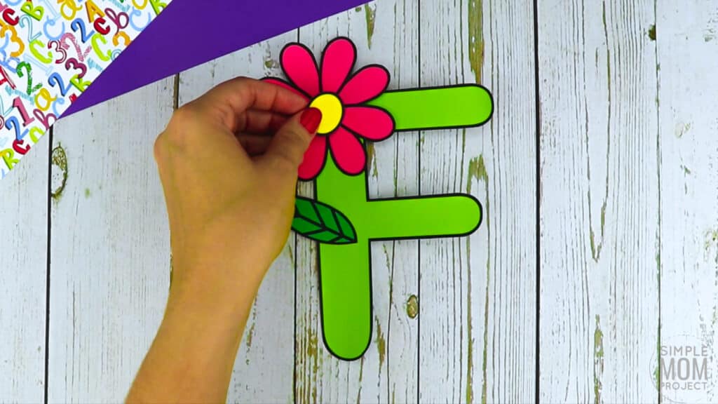 Free Printable Letter F Flower Craft for Kids & Teachers - Simple Mom ...