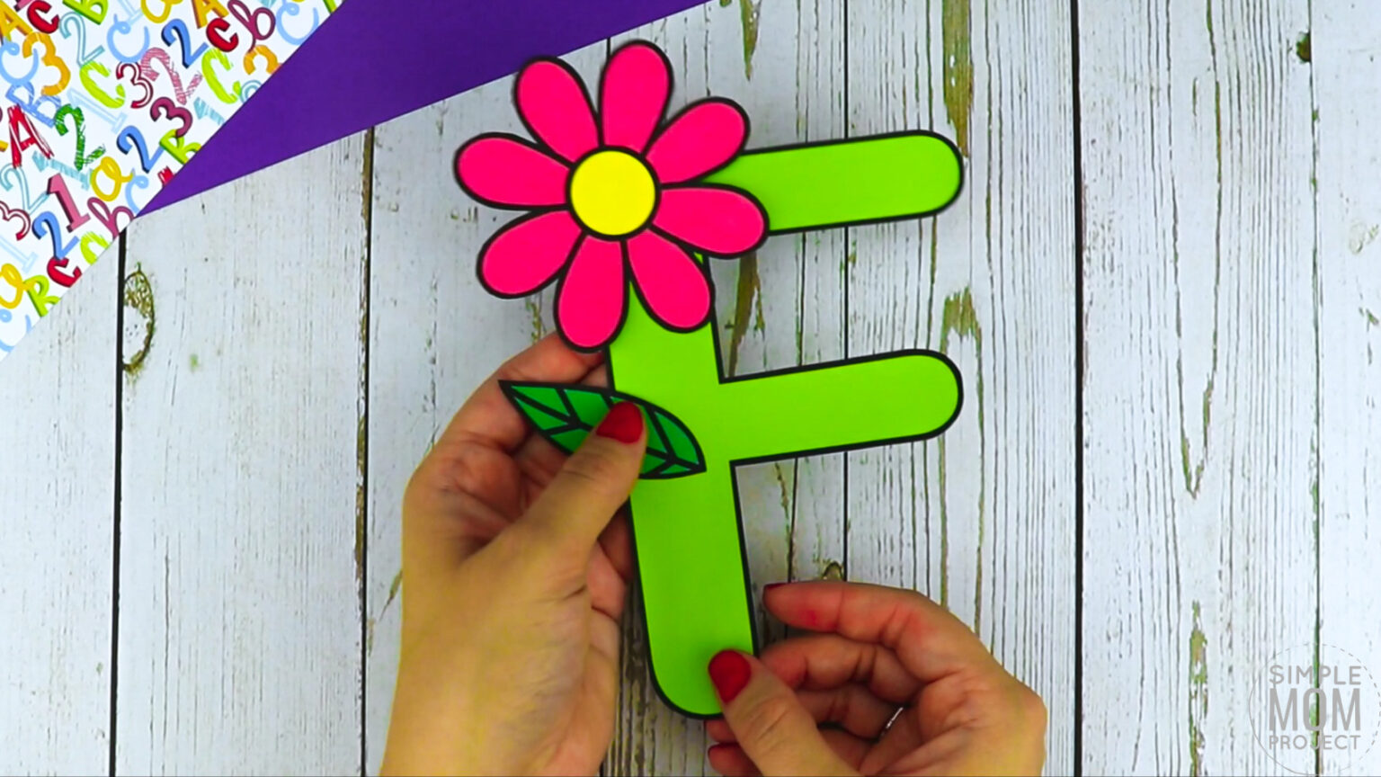 Free Printable Letter F Flower Craft for Kids & Teachers - Simple Mom ...