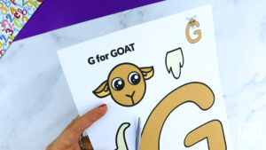 Free Printable Letter G Goat Craft for Kids & Teachers - Simple Mom Project